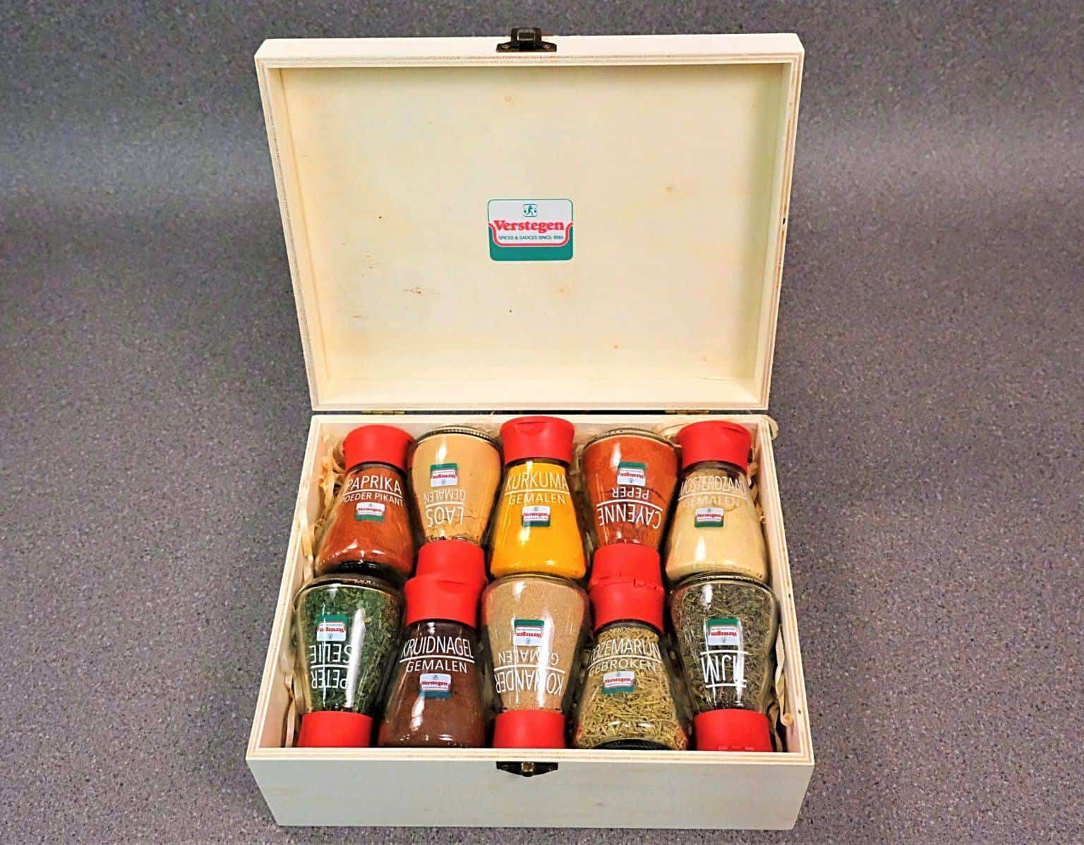 Verstegen Wooden Gift Box | Verstegen Spices & Sauces UK Ltd